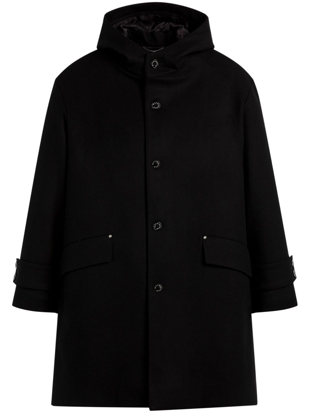 MacintoshグレーHAMBIE Mackintosh Humbie Hooded Coat - Black | Editorialist