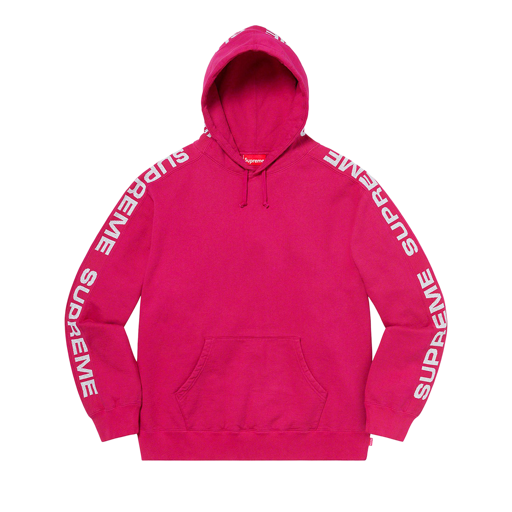 Supreme Metallic Rib Hooded Sweatshirt Pink Editorialist