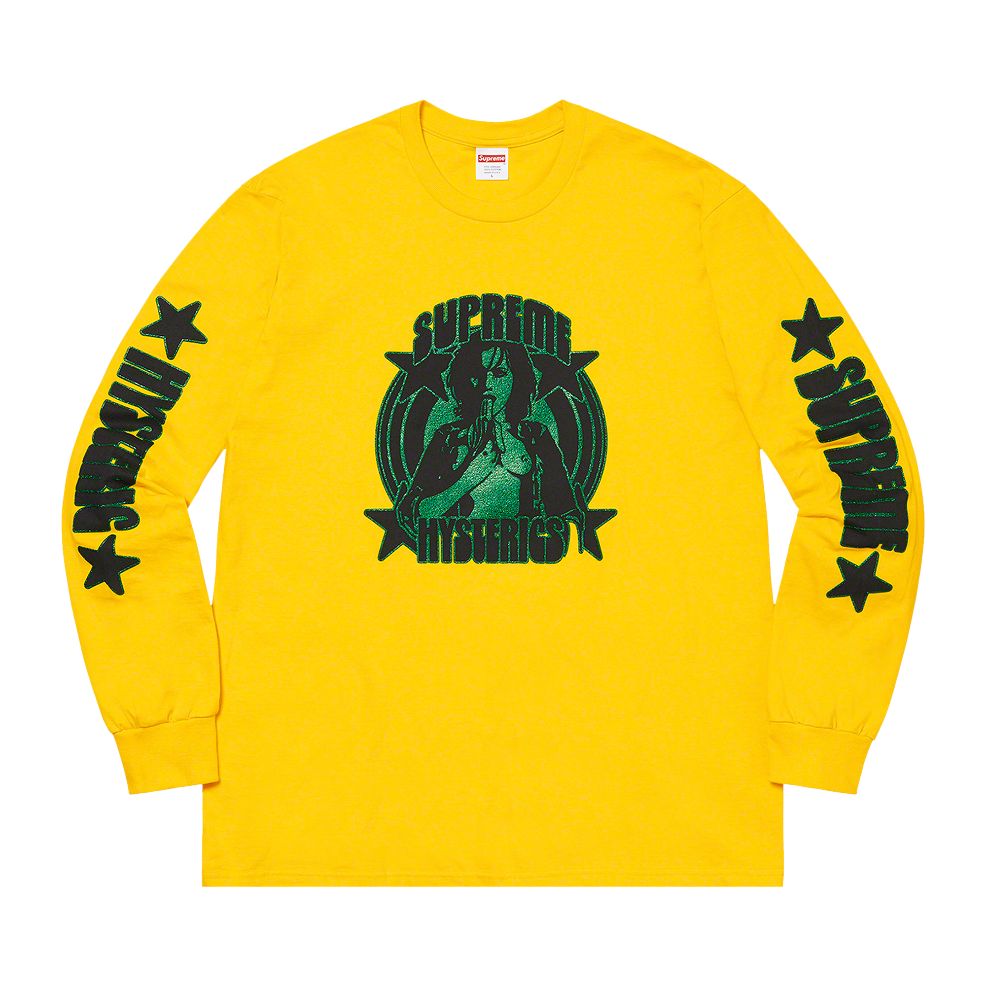 Supreme X Hysteric Glamour Long-Sleeve Tee - Yellow | Editorialist