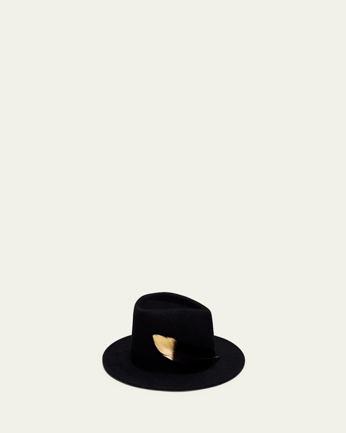 Eugenia Kim Honey Chain-Trimmed Fedora - Black | Editorialist