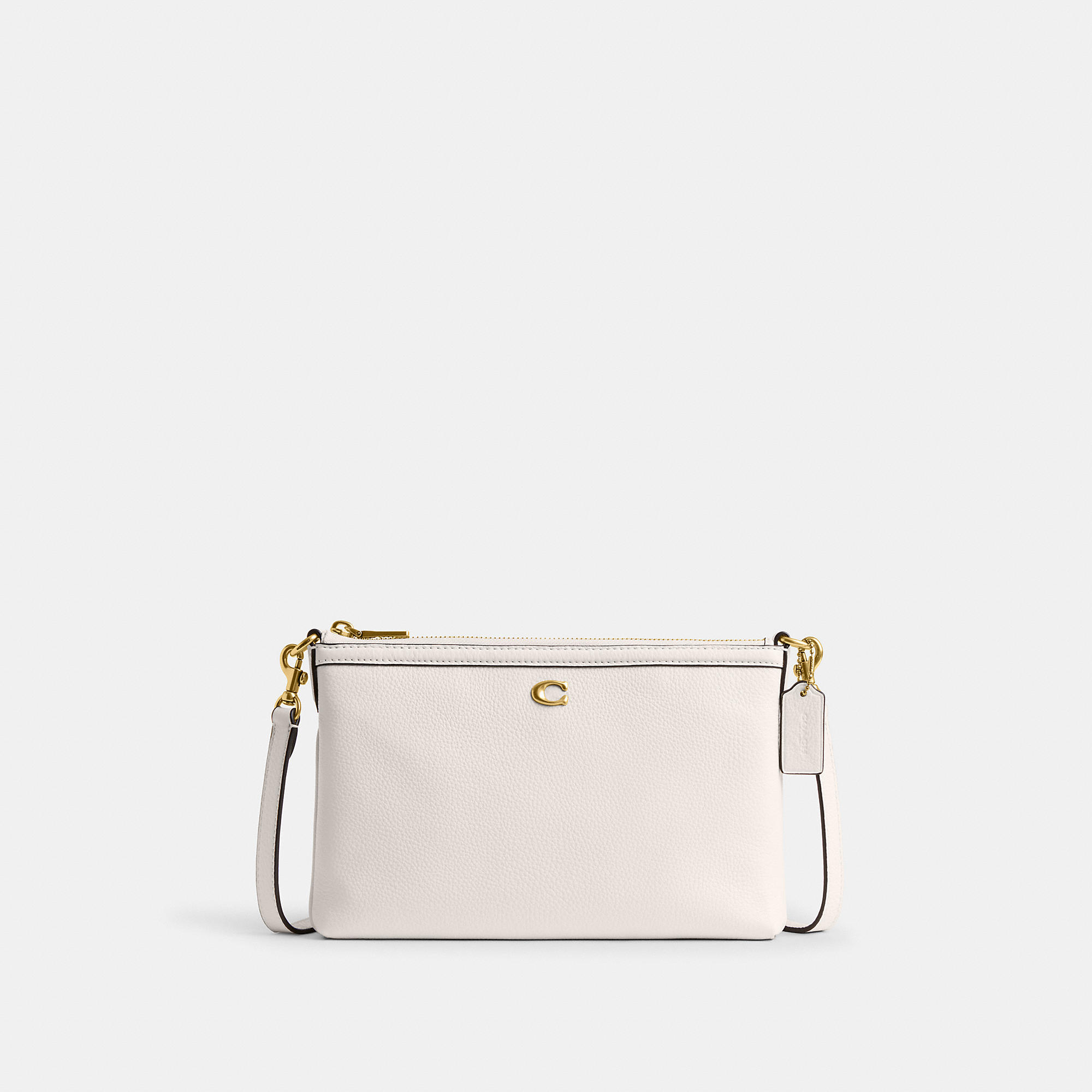 Coach Legacy Zip Top Crossbody Bag - Brass/Chalk | Editorialist