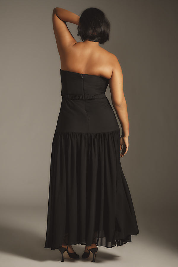 Hutch Carmel Strapless Maxi Dress In Black - 79% Off | Editorialist