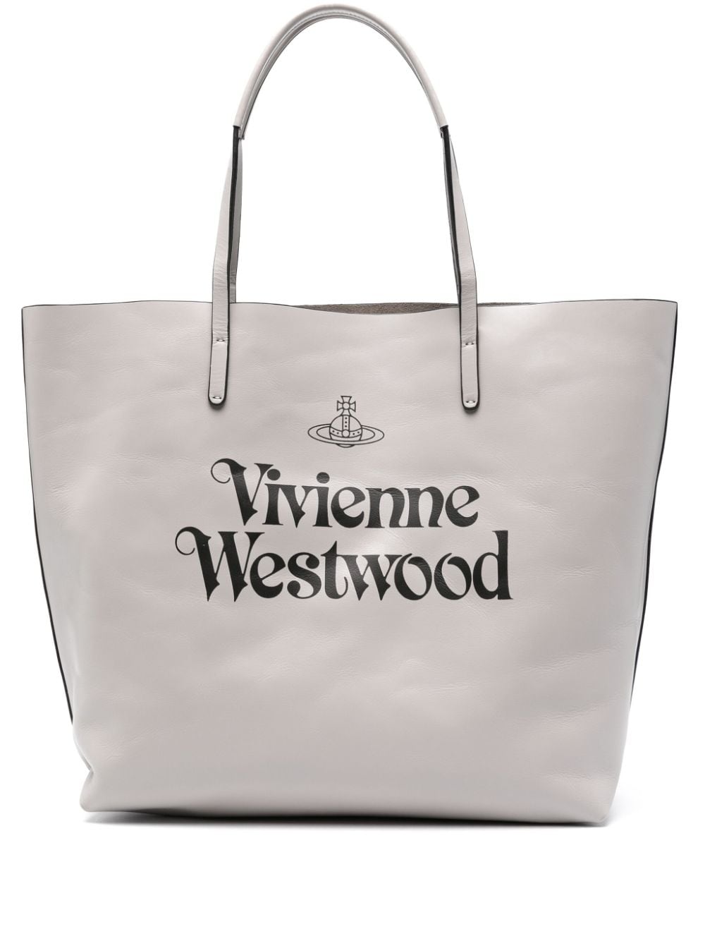 Vivienne Westwood Studio Tote Bag - Grey | Editorialist Vivienne Westwood Studio Tote Bag - Grey | Editorialist