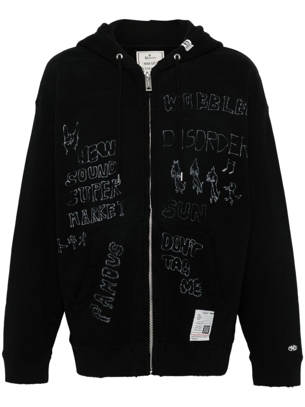 Buy Mihara Yasuhiro Zip-up Hoodie - Black At 9% Off | Editorialist