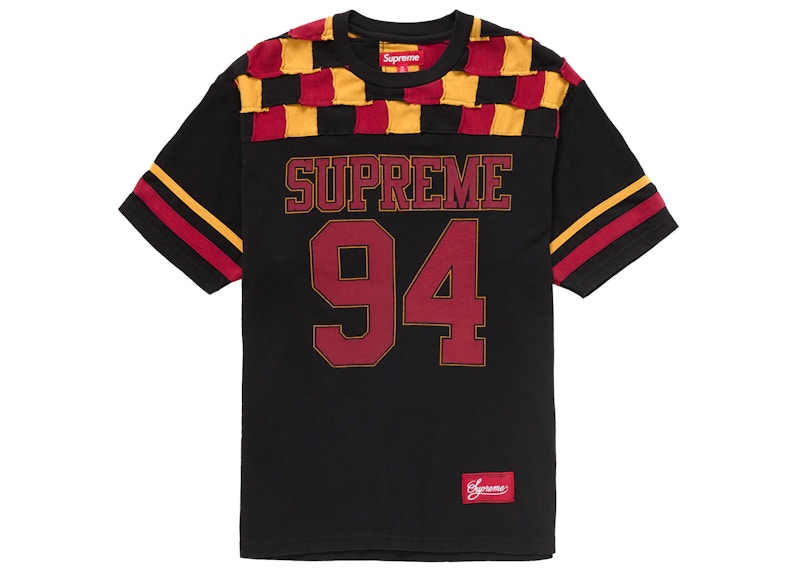 シャツ Supreme PatchworkYoke Football Top Green Supreme Patchwork Yoke Football Top (FW24) - $98
