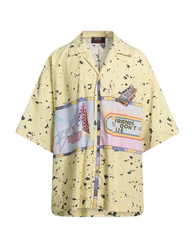 BALMAIN man shirt yellow size 15 ½ cotton