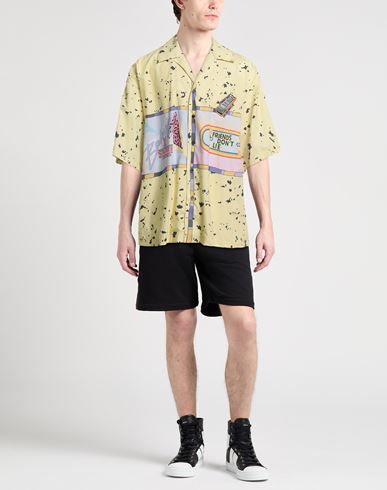 BALMAIN man shirt yellow size 15 ½ cotton
