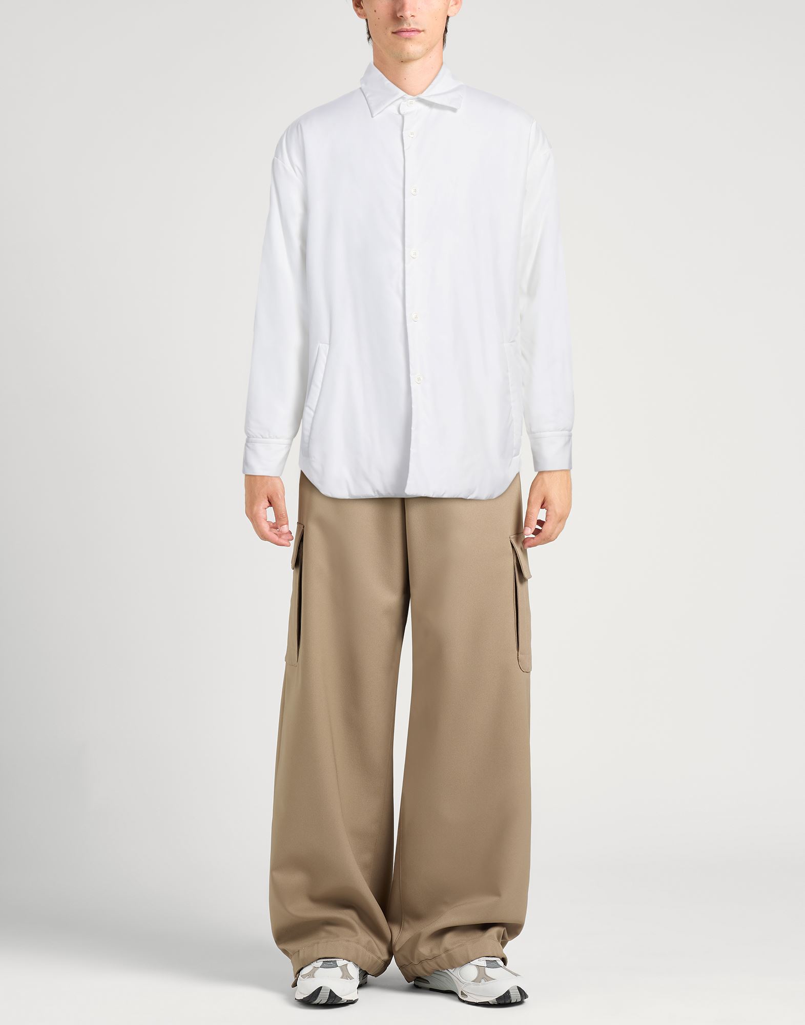 EMPORIO ARMANI man shirt white size s cotton