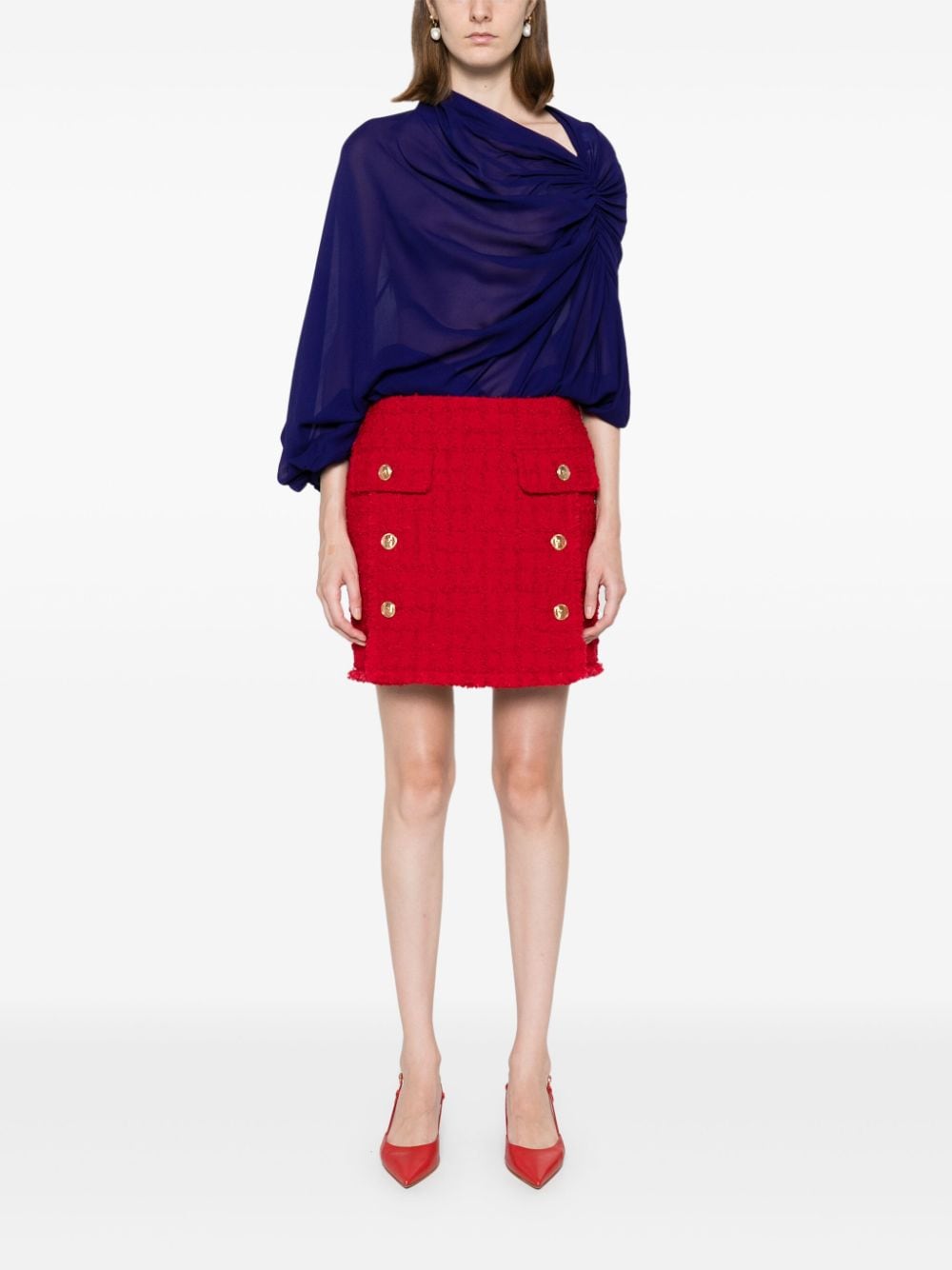 VERSACE Versace Heritage Tweed Mini Skirt