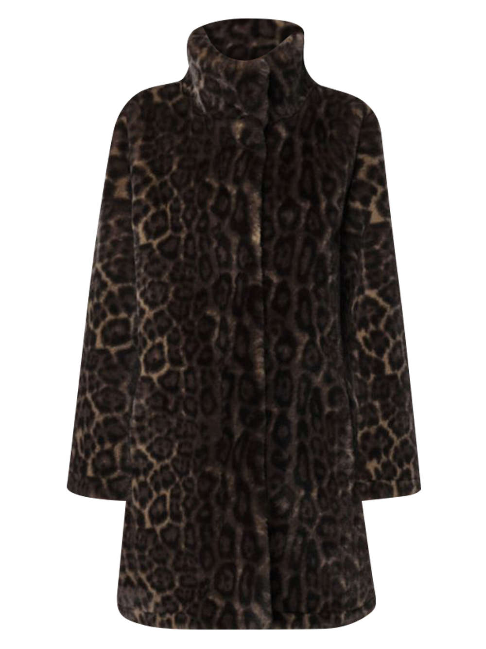 APPARIS Apparis Leopard Print Faux Fur Coat