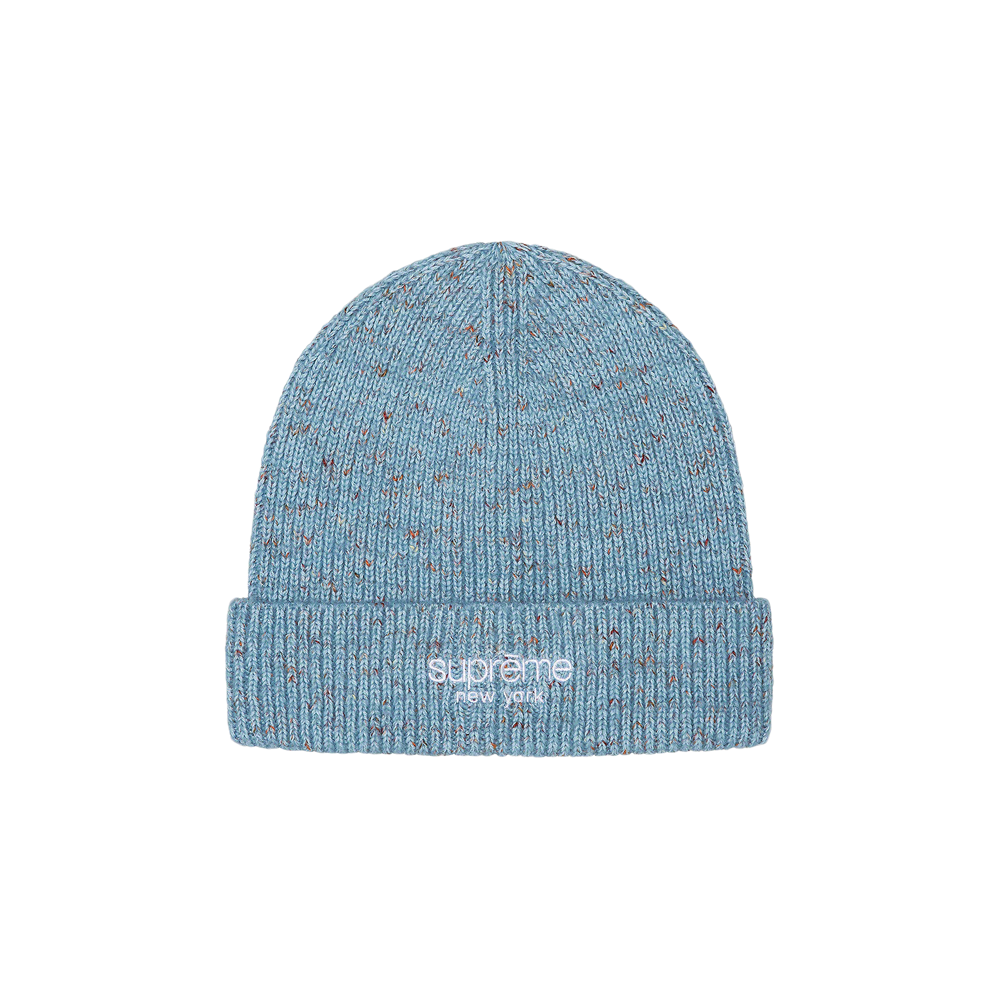 Supreme Rainbow Speckle Beanie - White | Editorialist