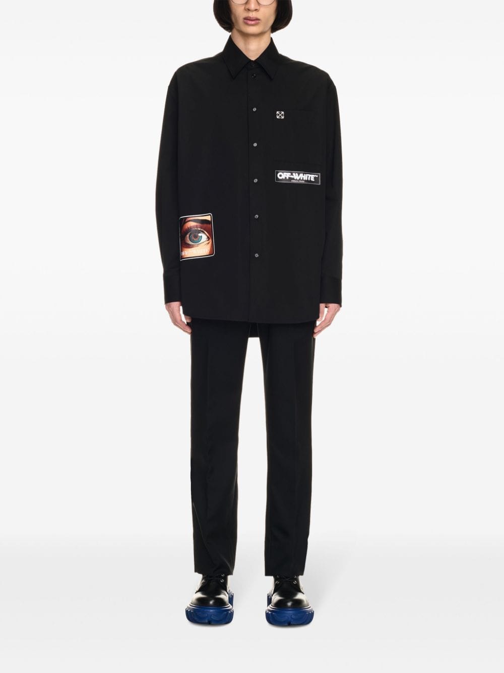 OFF-WHITE eye logo shirt