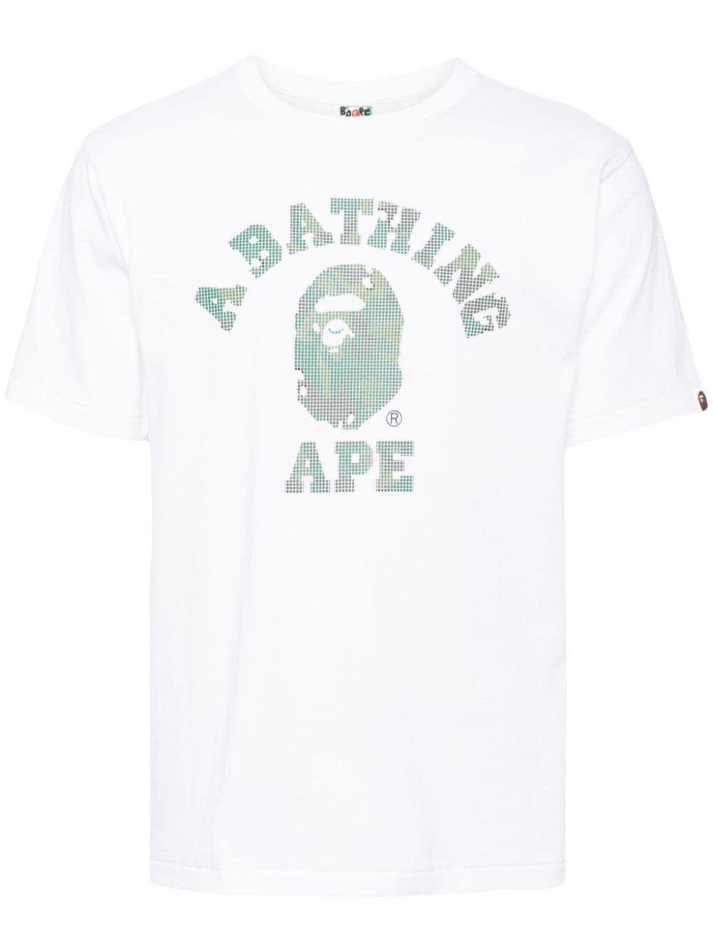 A BATHING APE logo print t-shirt