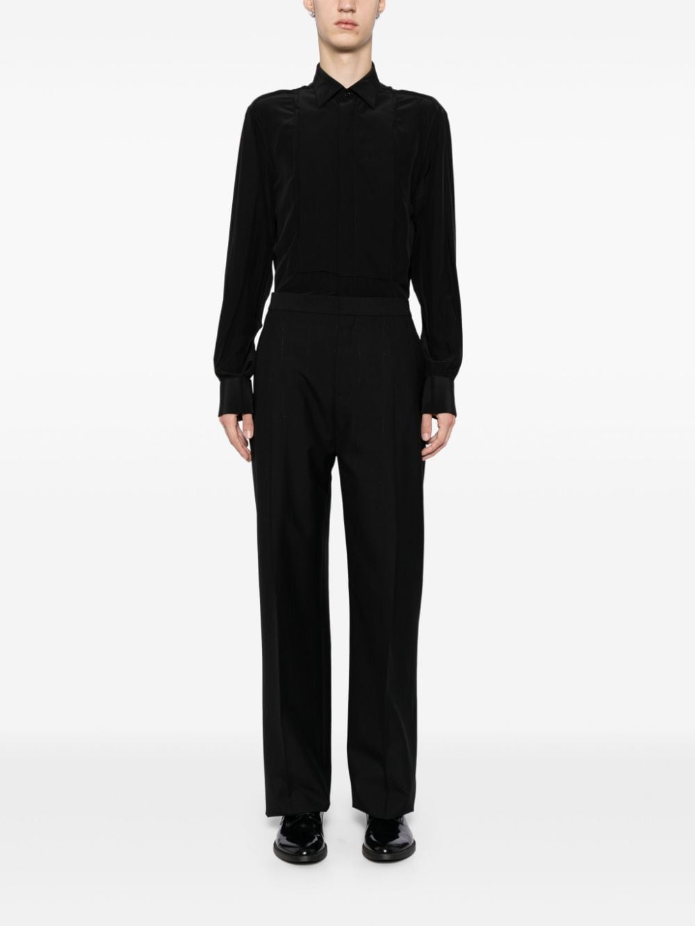 GIVENCHY plastron silk shirt