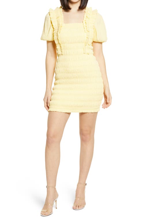 ENDLESS ROSE Endless Rose Smocked Puff Sleeve Dress
