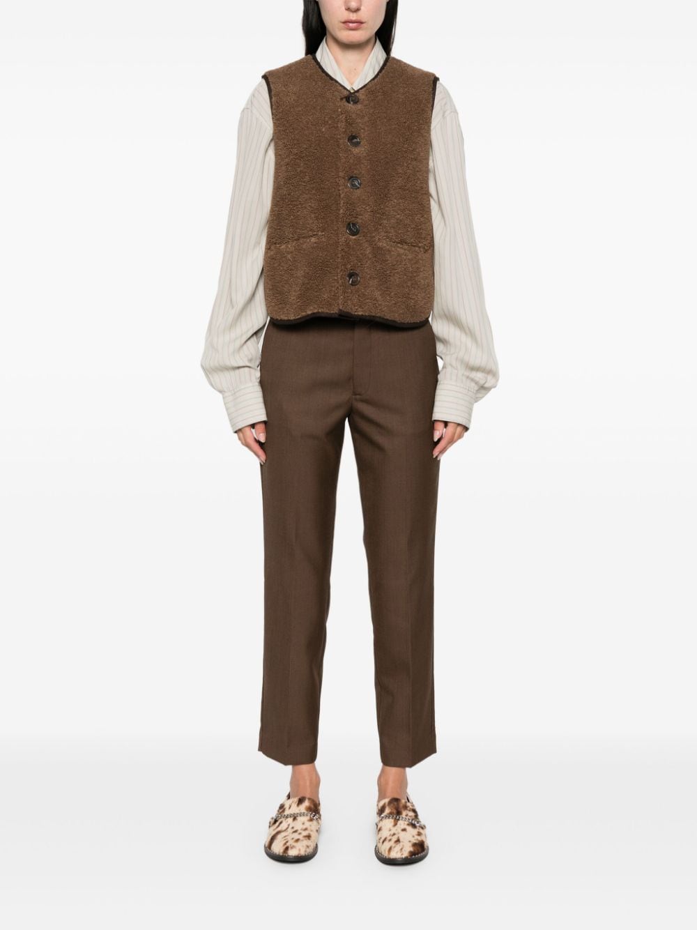 SOEUR Faux-Shearling Vest