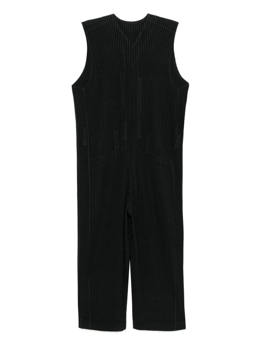 Issey Miyake Pleated Jumpsuit In Black - 25% Off | Editorialist