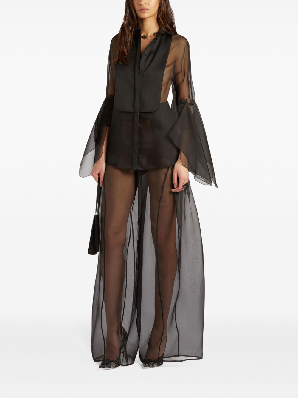 GENNY Genny Sheer Blouse