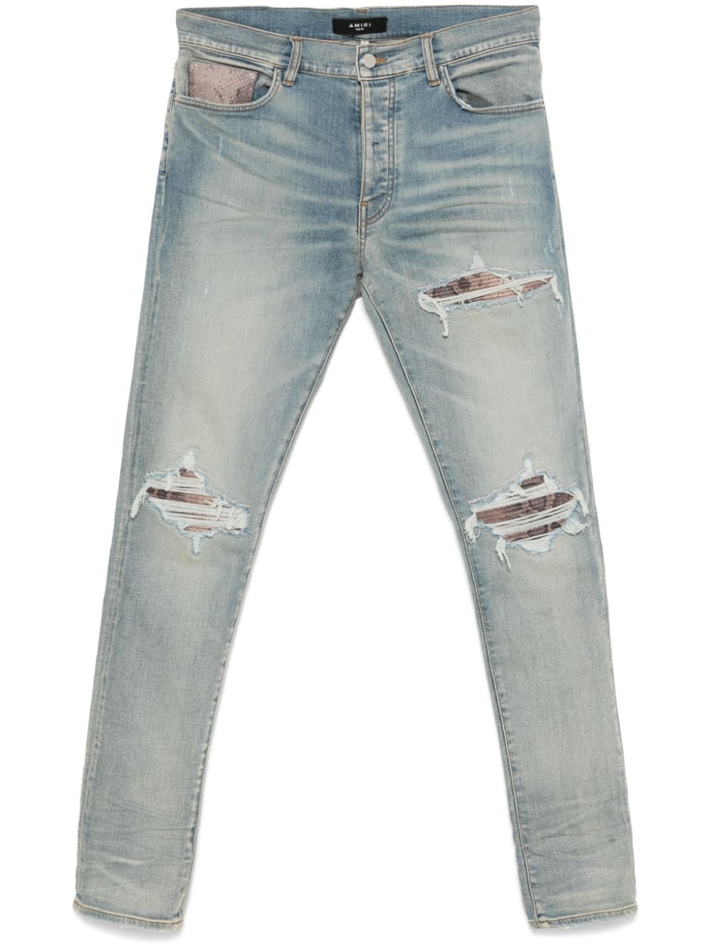 Amiri Snake Mx1 Jeans - Blue - 40% Off | Editorialist