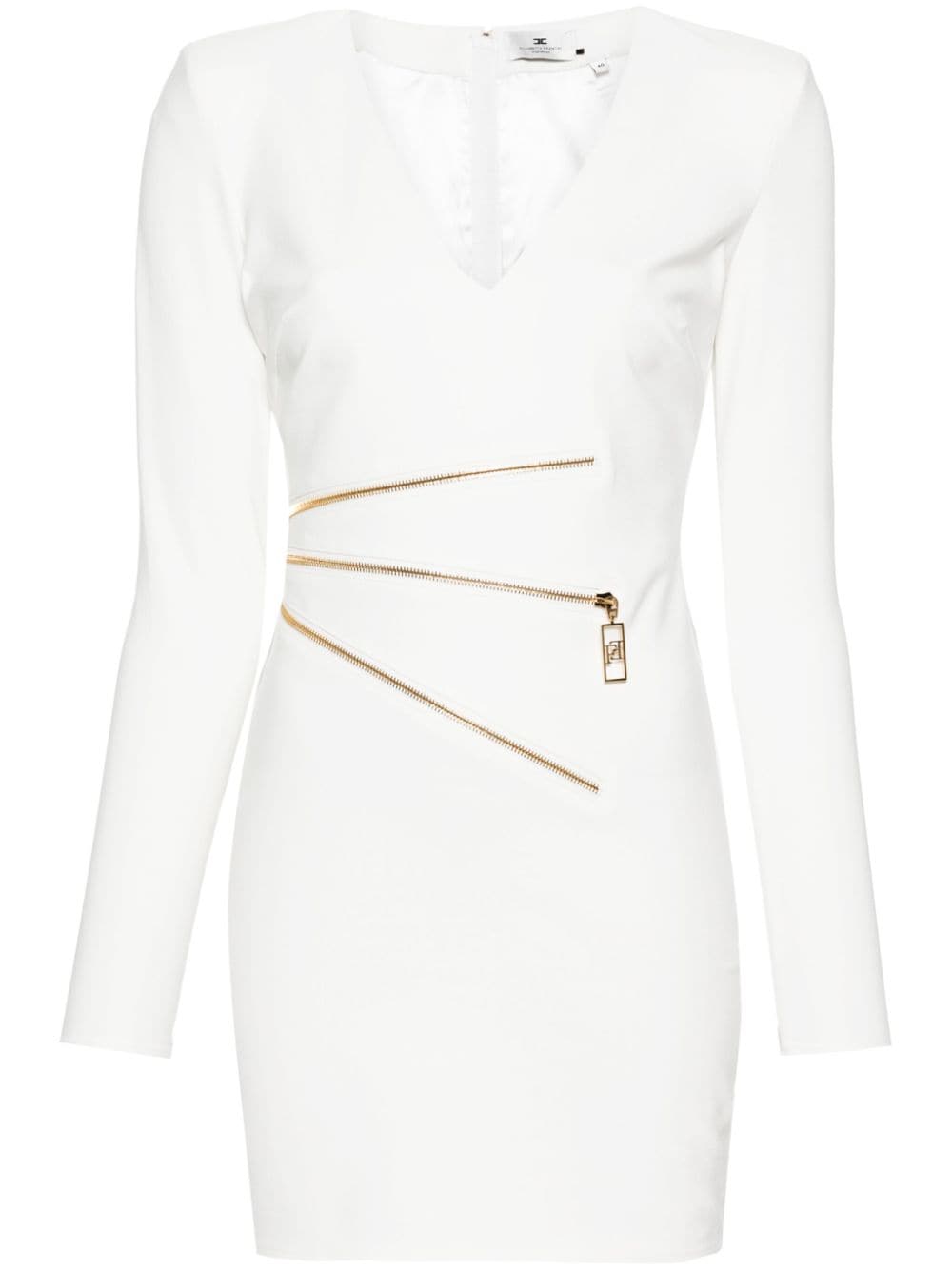 BALMAIN Button-Embellished Tweed Mini Dress