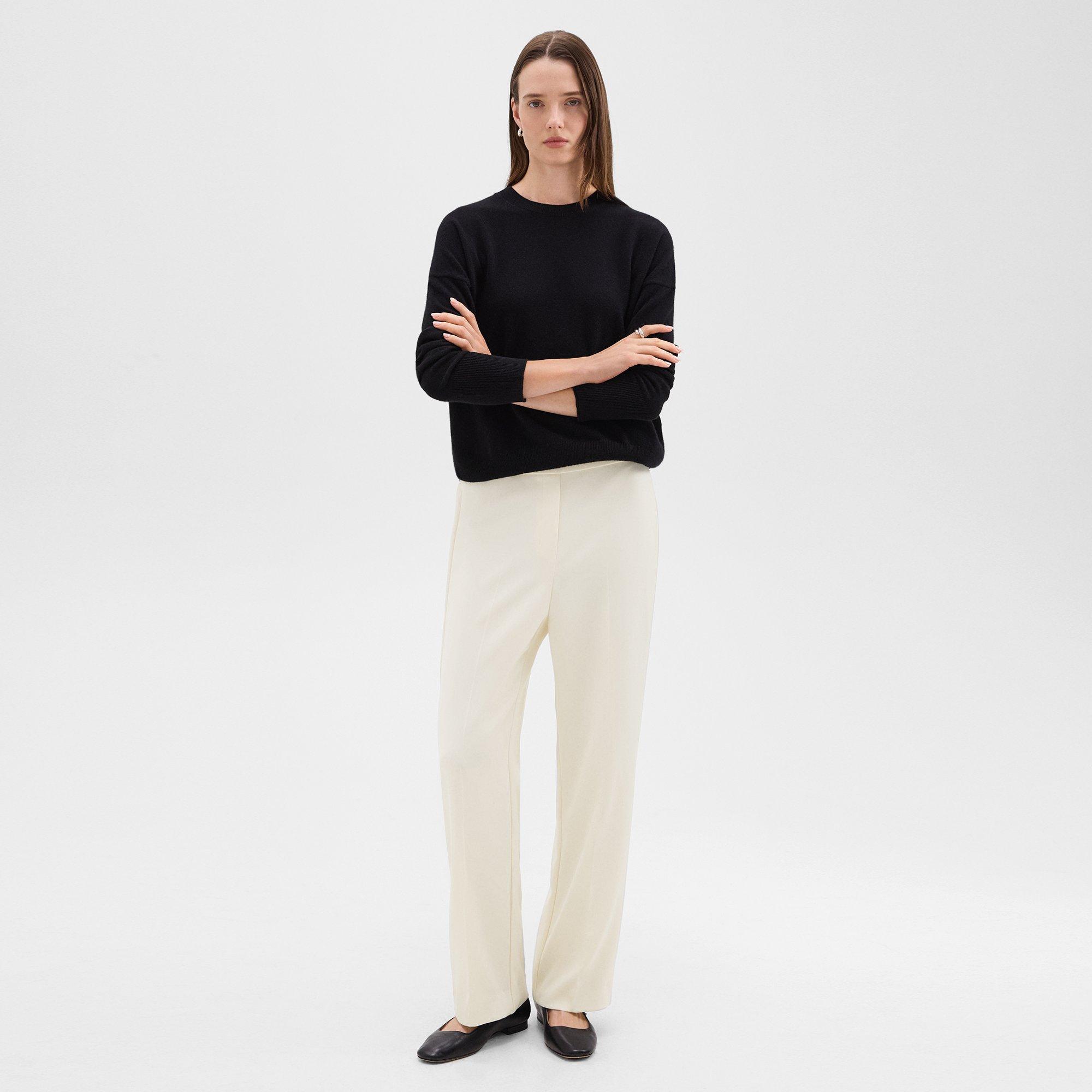 THEORY Wide-Leg Pull-On Pant