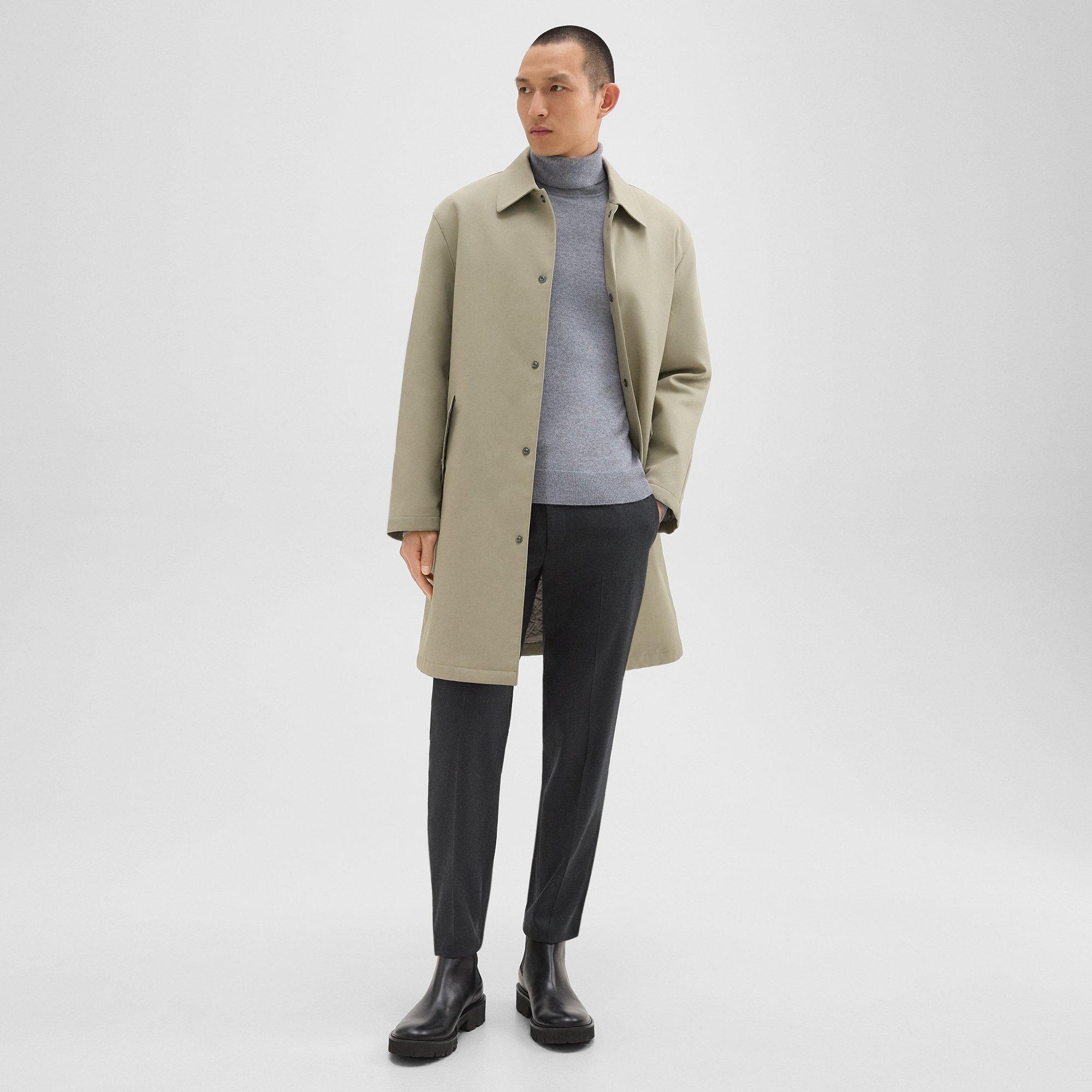 THEORY Theory Overcoat in Cotton Twill