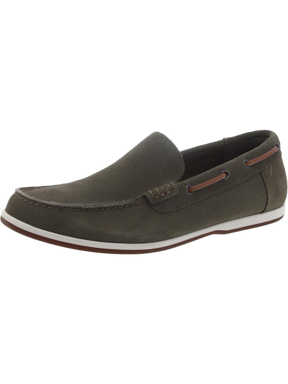 Clarks Morven Sun Padded Insole Slip On Boat Shoes In Grey - 19 