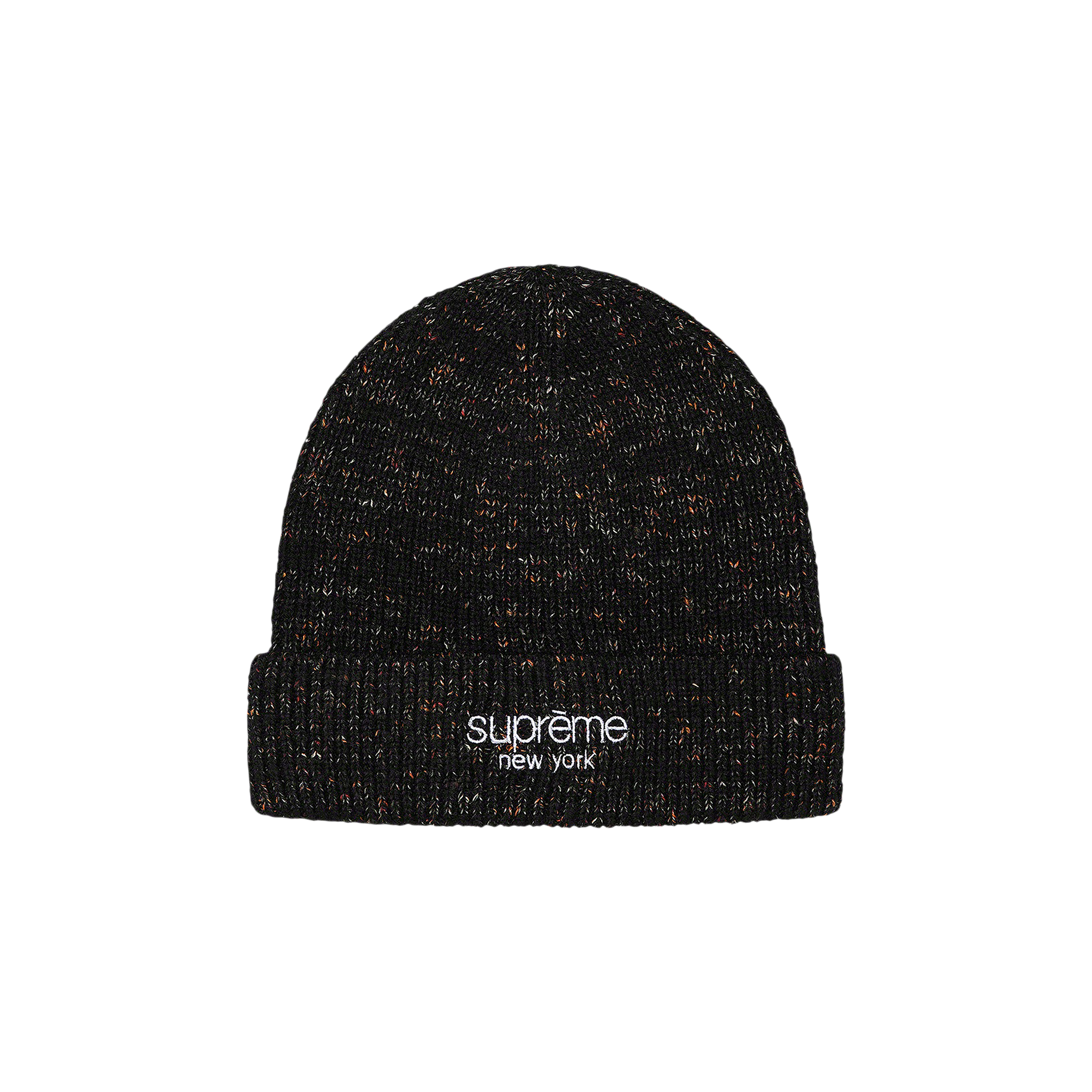 Supreme Rainbow Speckle Beanie - Black | Editorialist