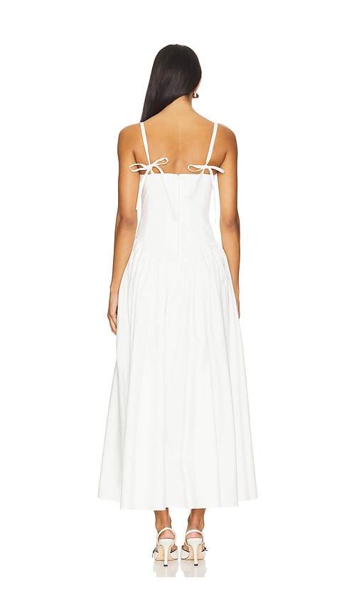 quinn midi dress in white tularosa Tularosa Quinn Midi Dress - White