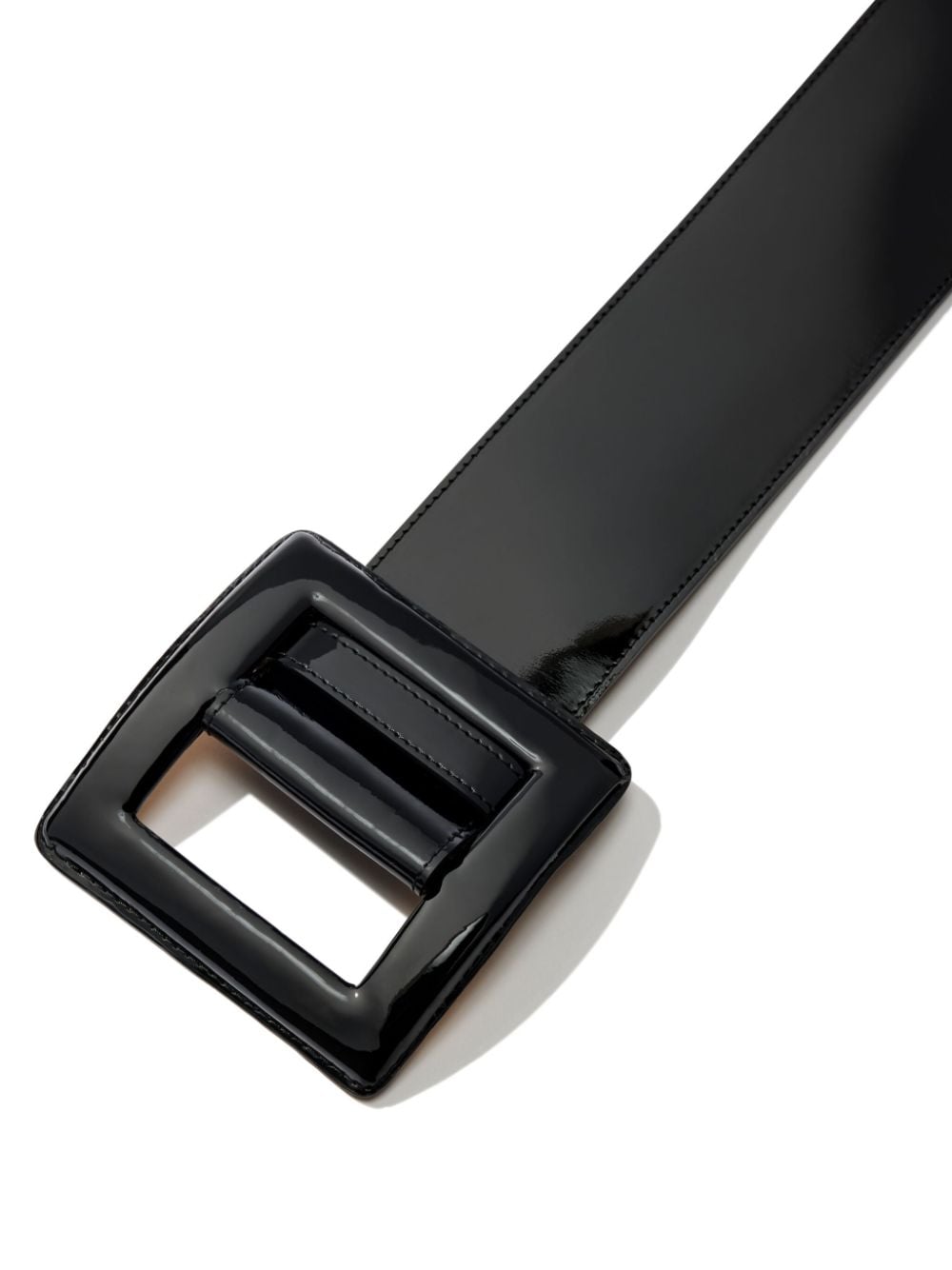 Carolina Herrera Buckle Closure Patent-Leather Belt - Black  display picture 1