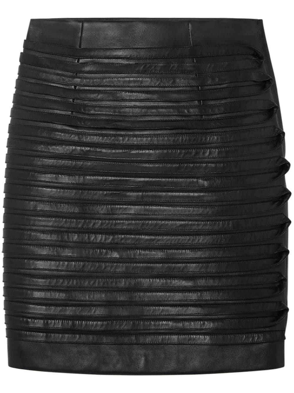 VERSACE Versace Leather Mini Skirt