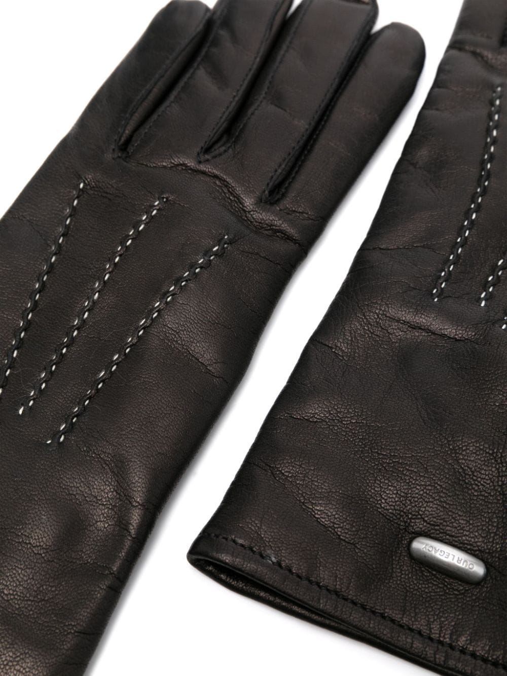 Our Legacy Men's Wool-Lined Gloves With Silver Rivet Detail