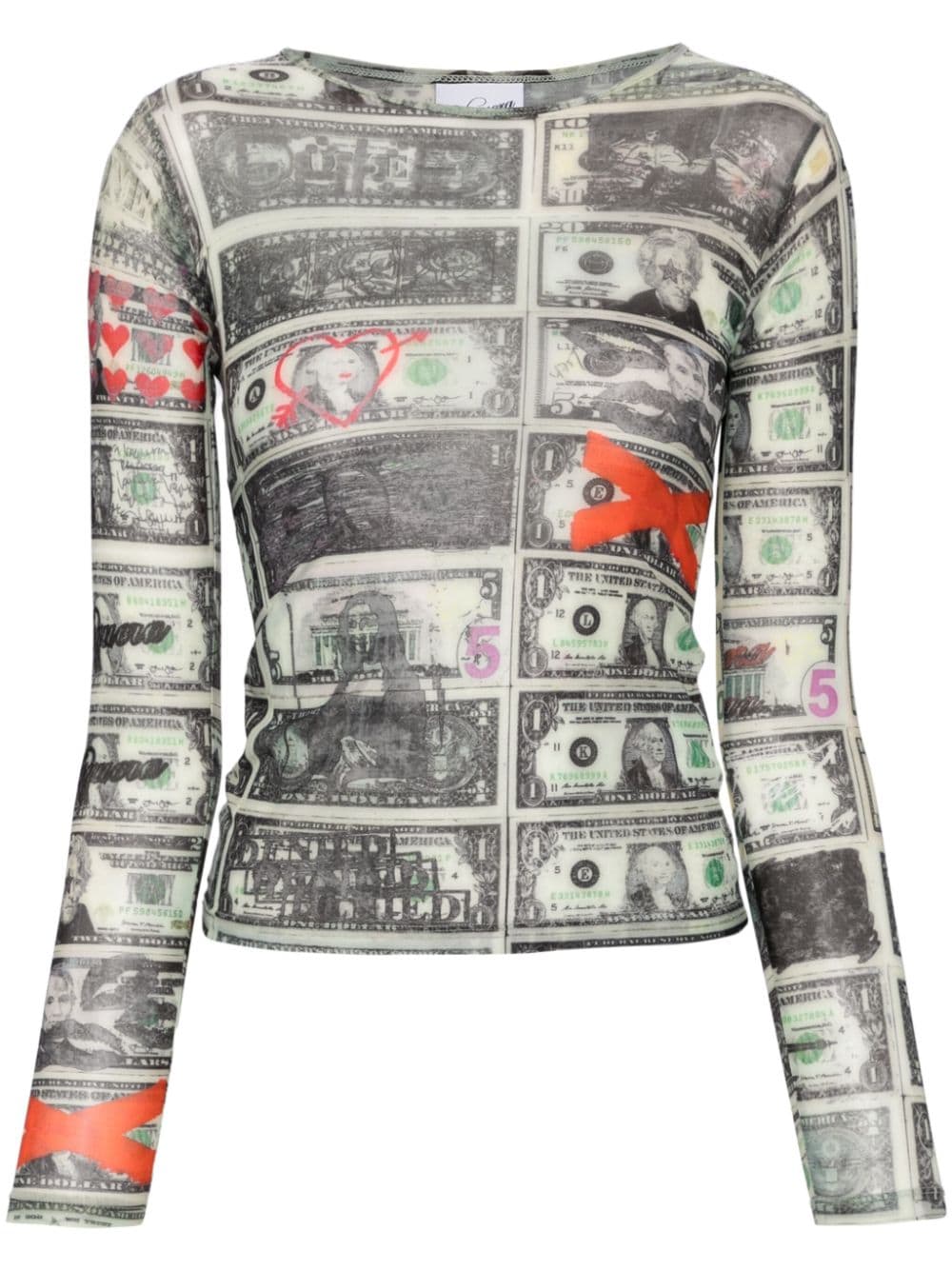 Vaquera Dollars Top In Green - 50% Off | Editorialist