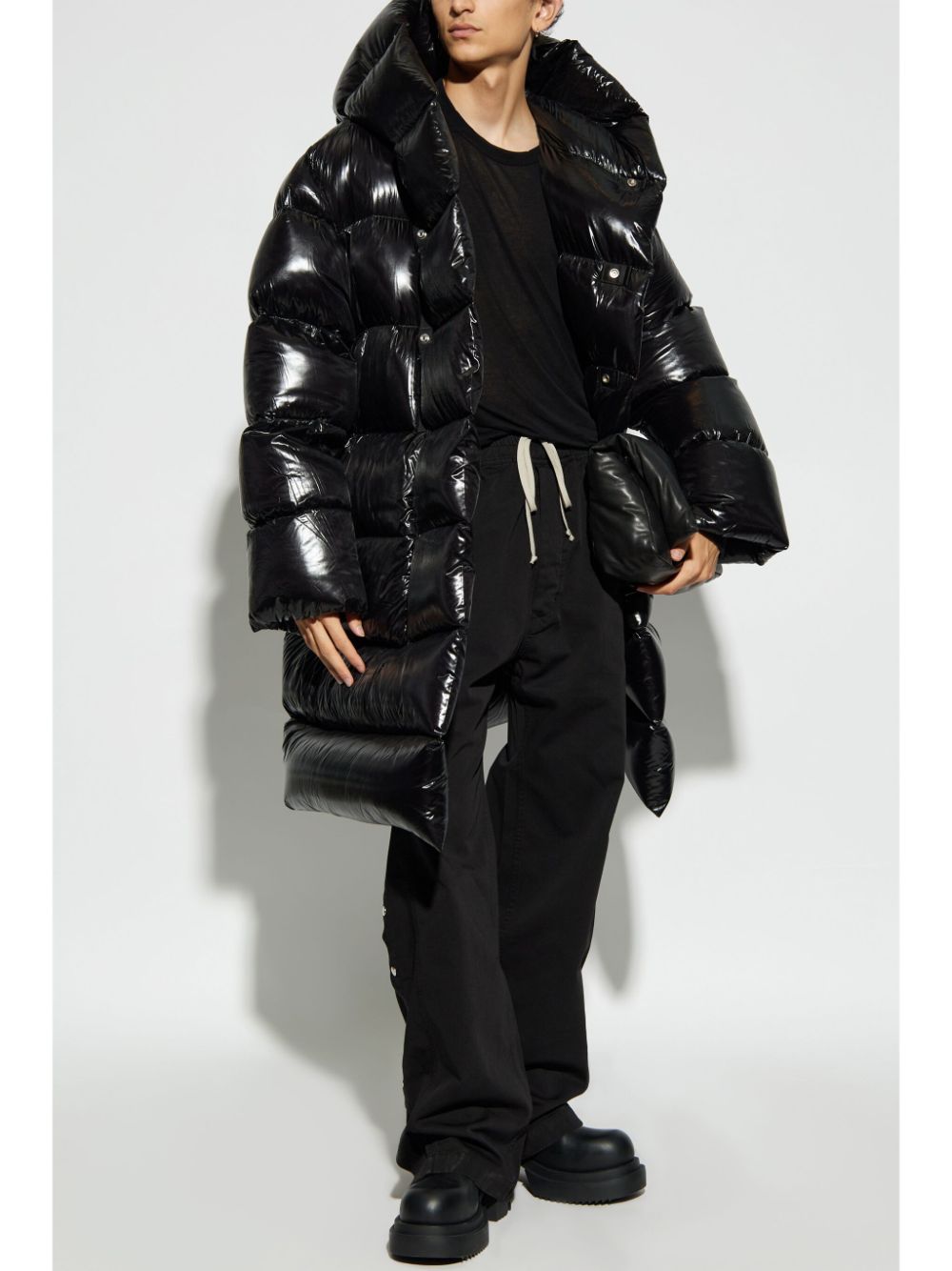 RICK OWENS Hooded Padded Coat