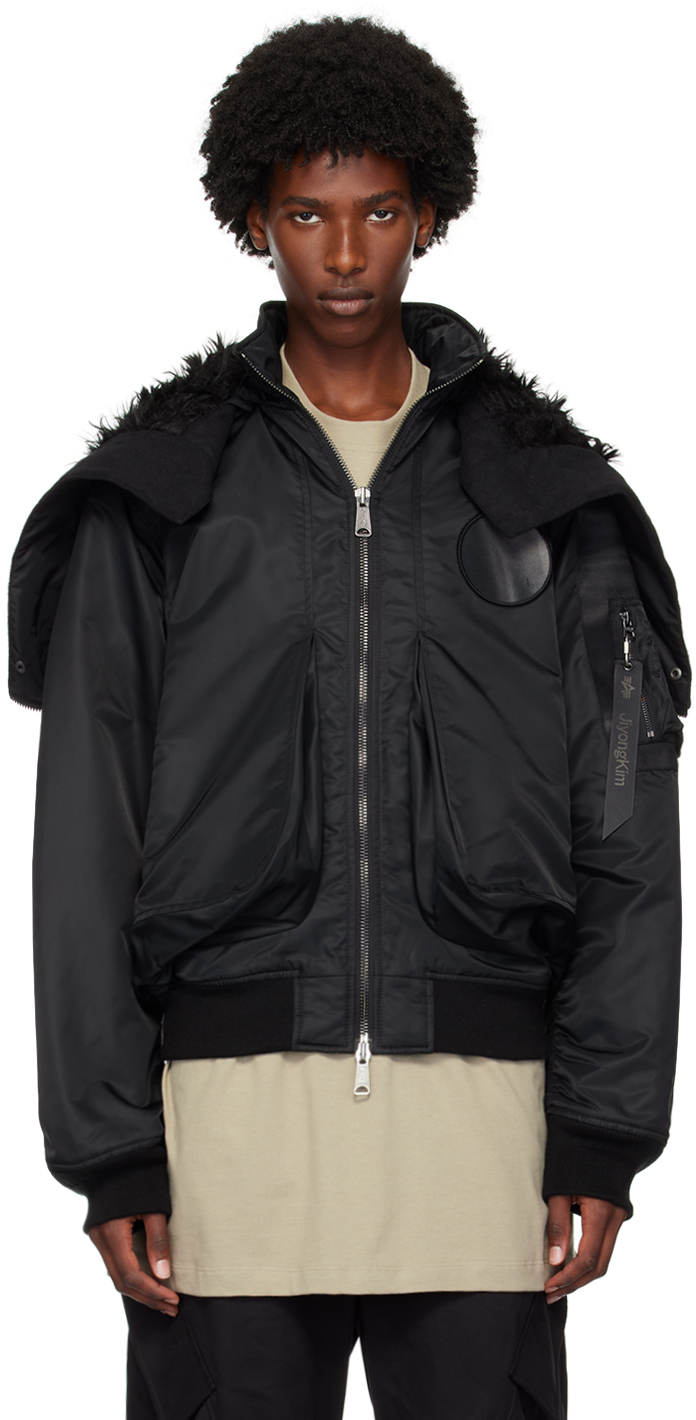 Buy JIYONGKIM X Alpha Industries Sun-bleached Jacket - Black At 49