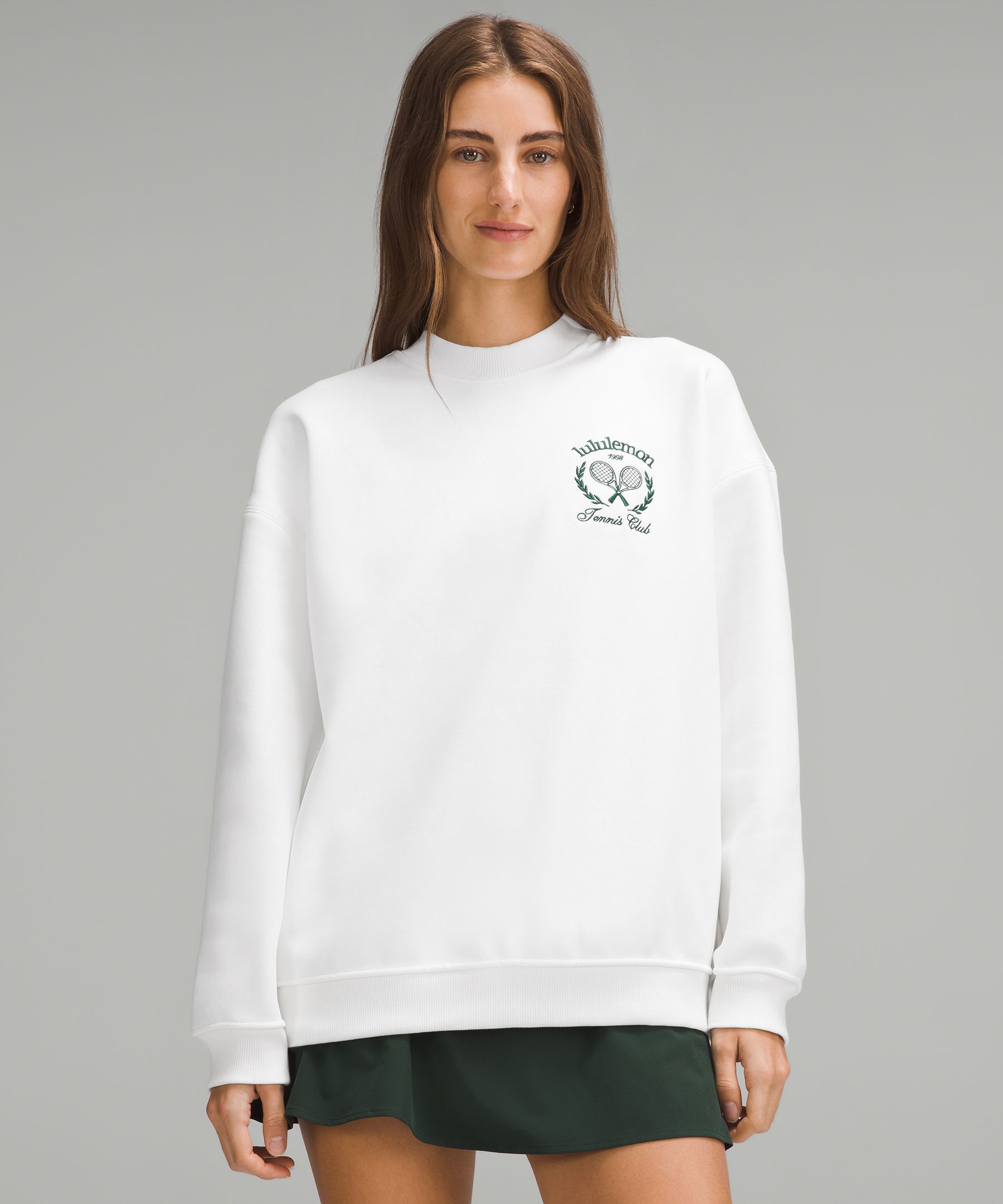 Lululemon Heavyweight Fleece Pullover - White/Alouette/Firecracker 