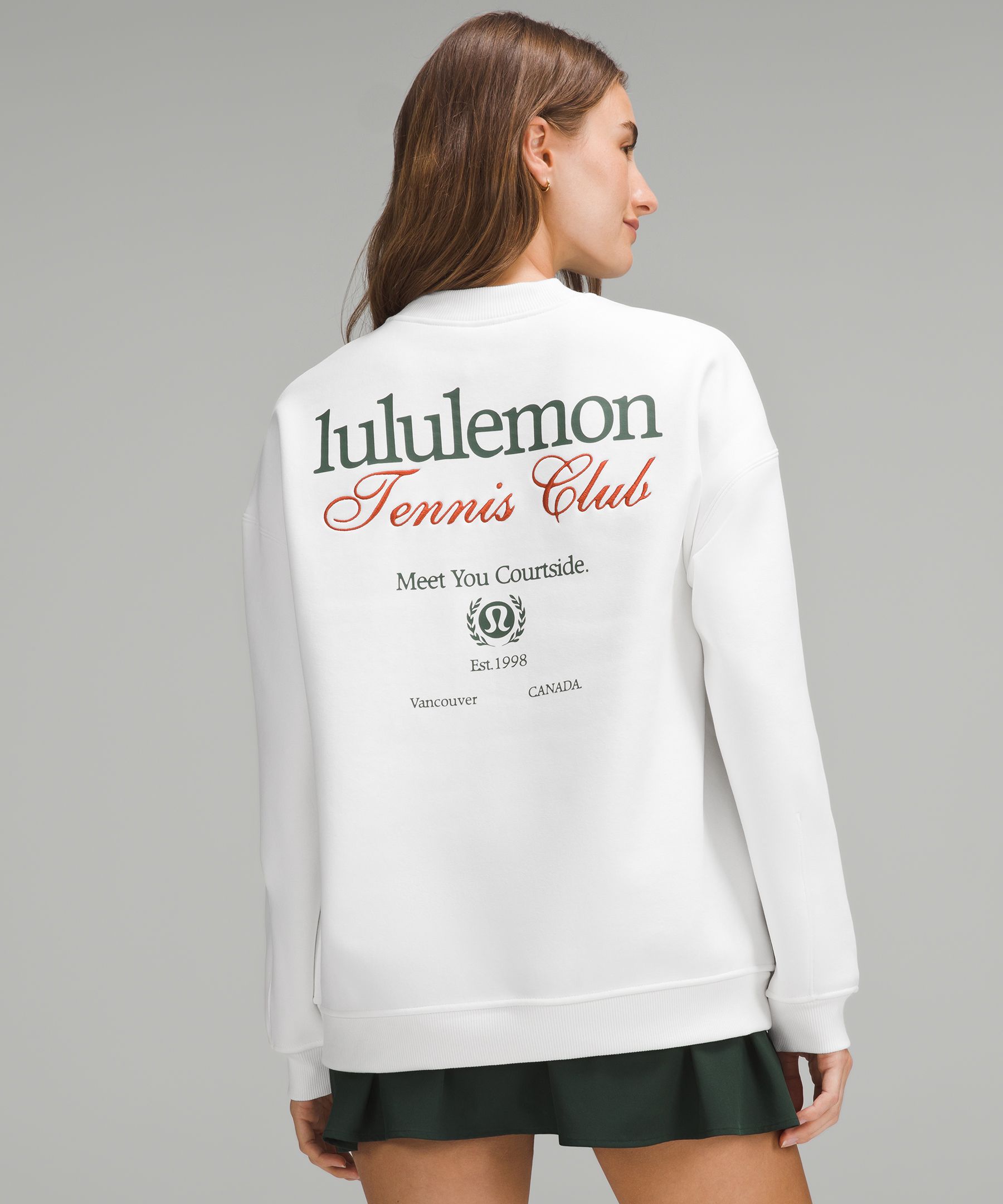Lululemon Heavyweight Fleece Pullover - White/Alouette/Firecracker 