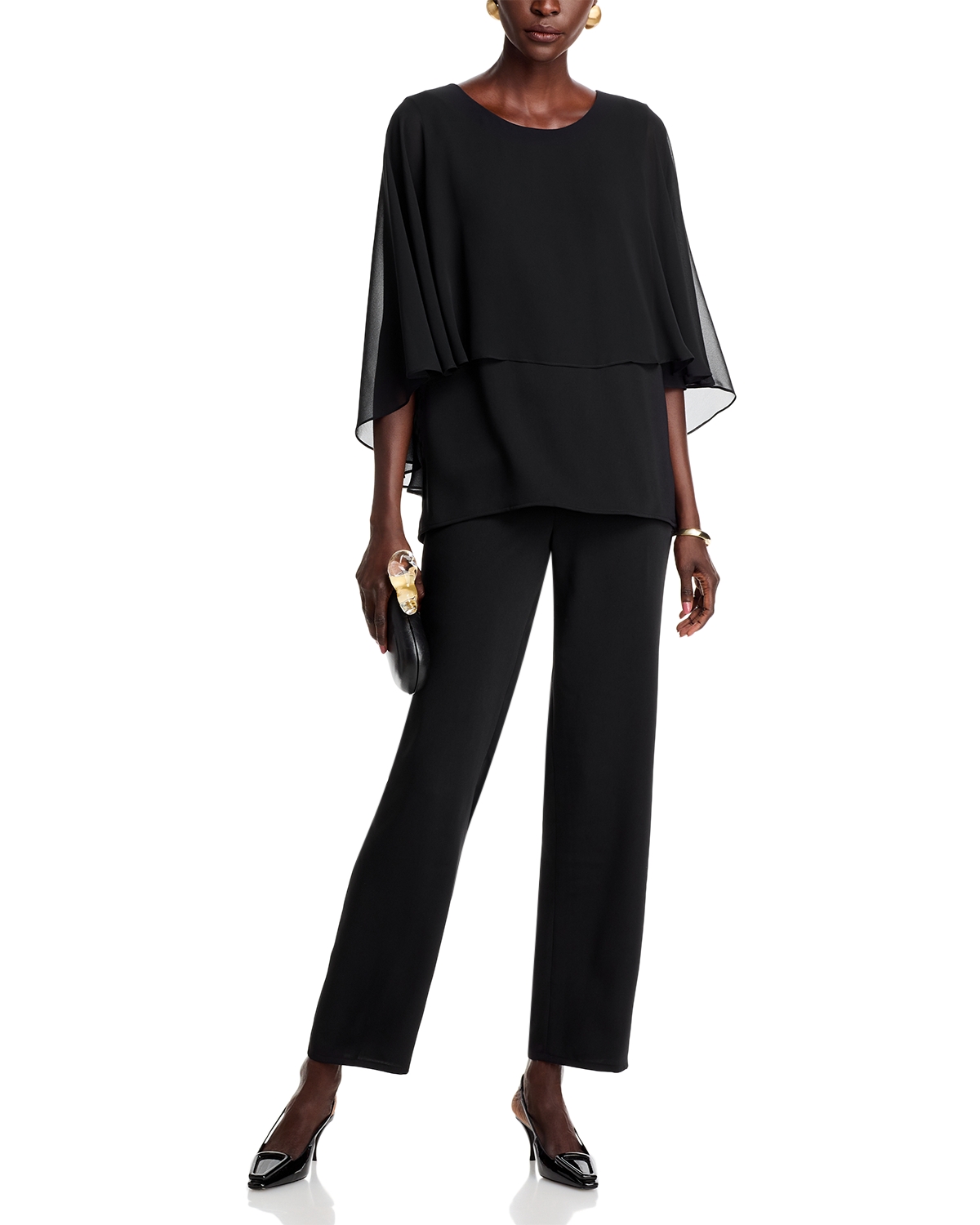CAROLINE ROSE Capelet Overlay Top