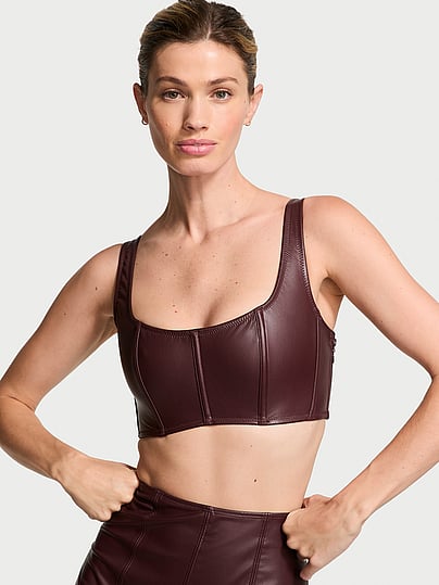 VICTORIA'S SECRET Victoria's Secret Very Sexy Faux Leather Mini Corset Top