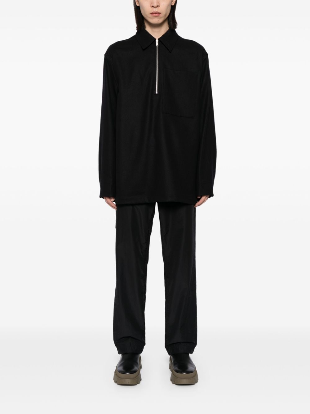 JIL SANDER zip-up sweatshirt