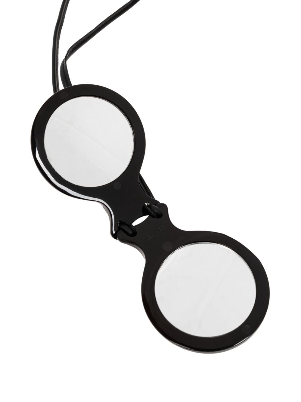 LEMAIRE Castanet Mirror Necklace - Black | Editorialist