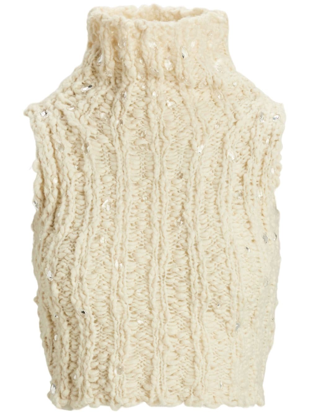 RALPH LAUREN Ralph Lauren Collection Textured High-Neck Tank Top