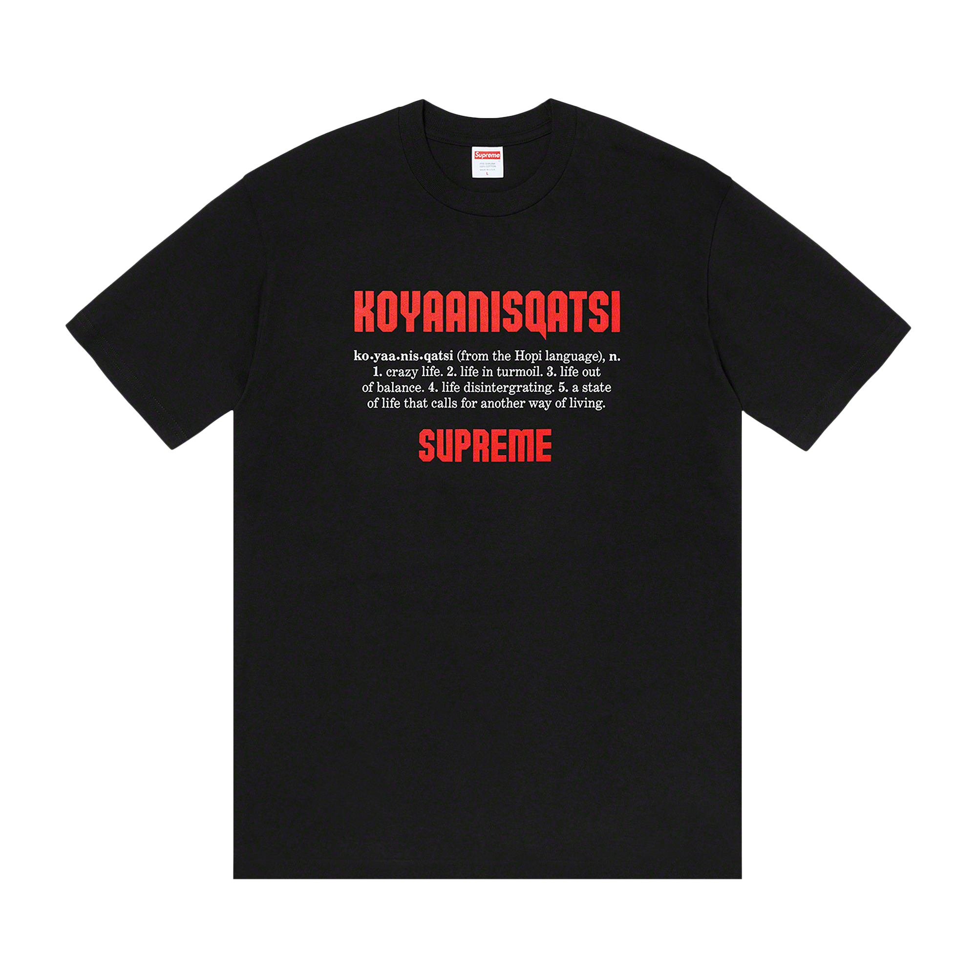Supreme Business Tee - Black | Editorialist