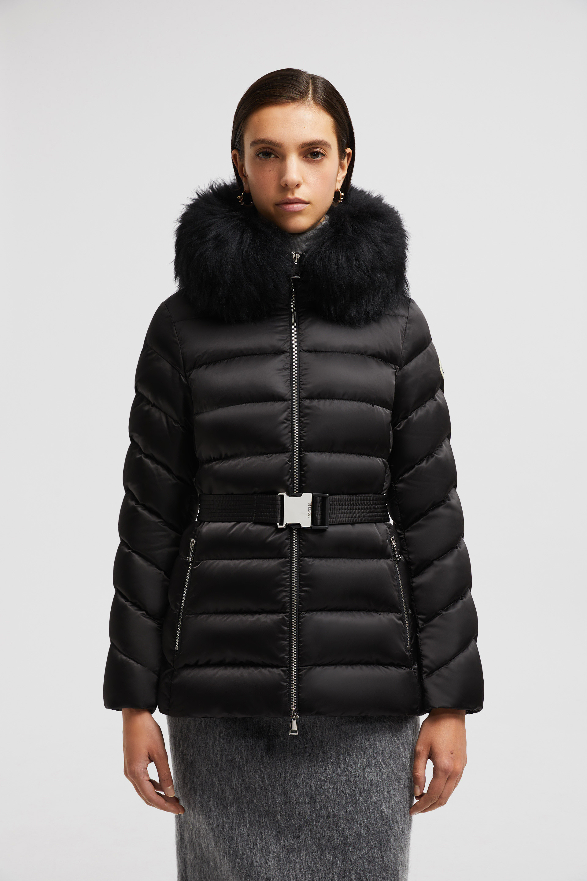 Moncler Cupidone Hooded Down Jacket - Beige | Editorialist