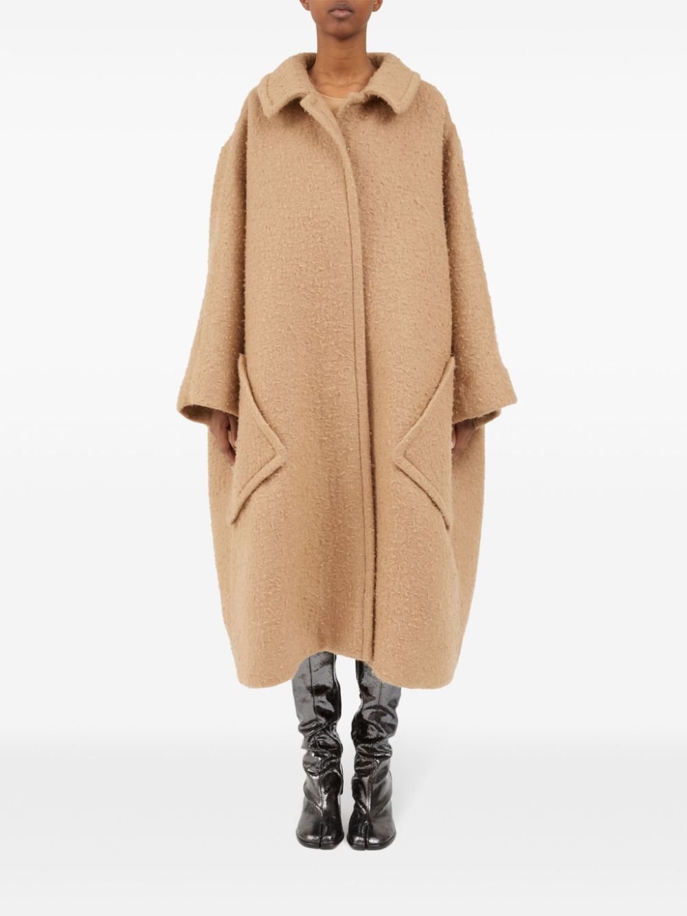 MAISON MARGIELA Maison Margiela Oversized Bouclé Mohair Coat