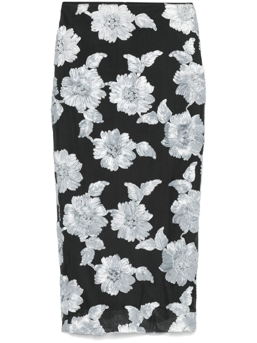 ROTATE BY BIRGER CHRISTENSEN ROTATE BIRGER CHRISTENSEN Floral Mesh Pencil Skirt