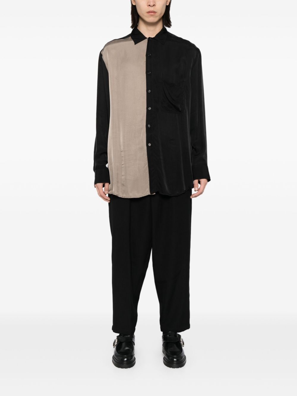 YOHJI YAMAMOTO Yohji Yamamoto Wool Tapered Trousers