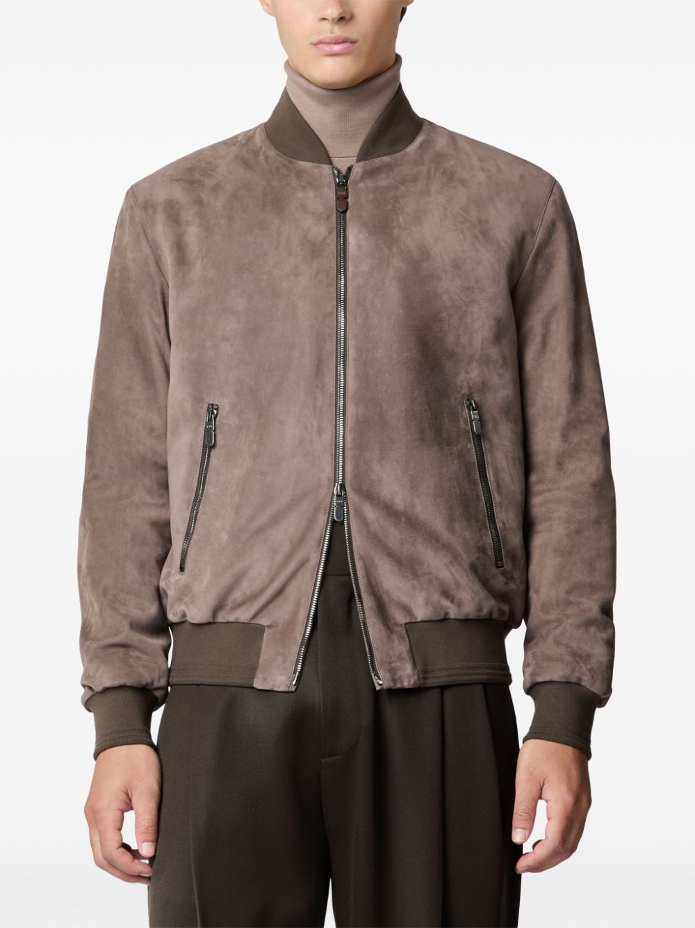 TOD'S Tod's Suede Bomber Jacket