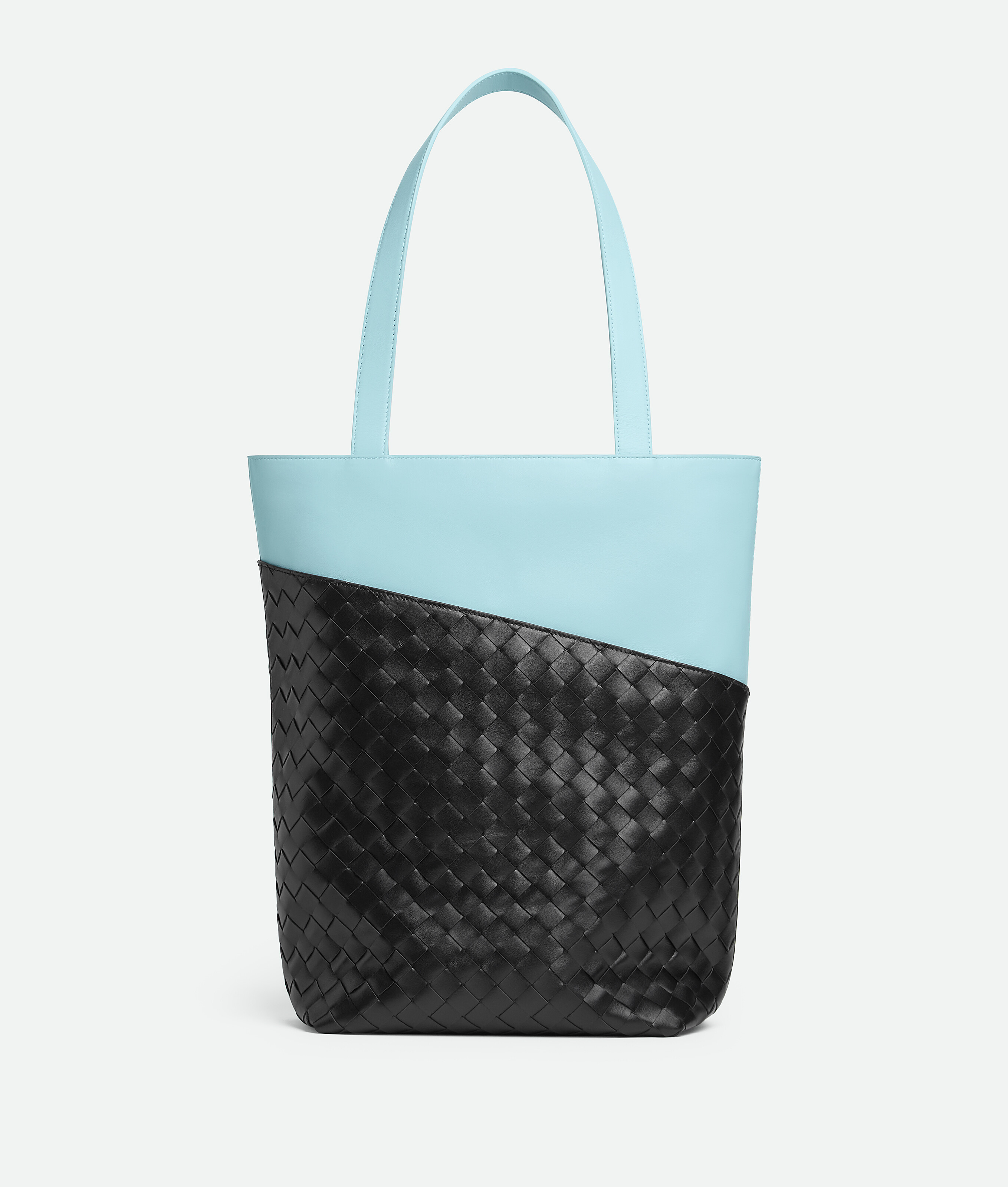 Bottega Veneta Intrecciato North-South Tote - Black/Zenith