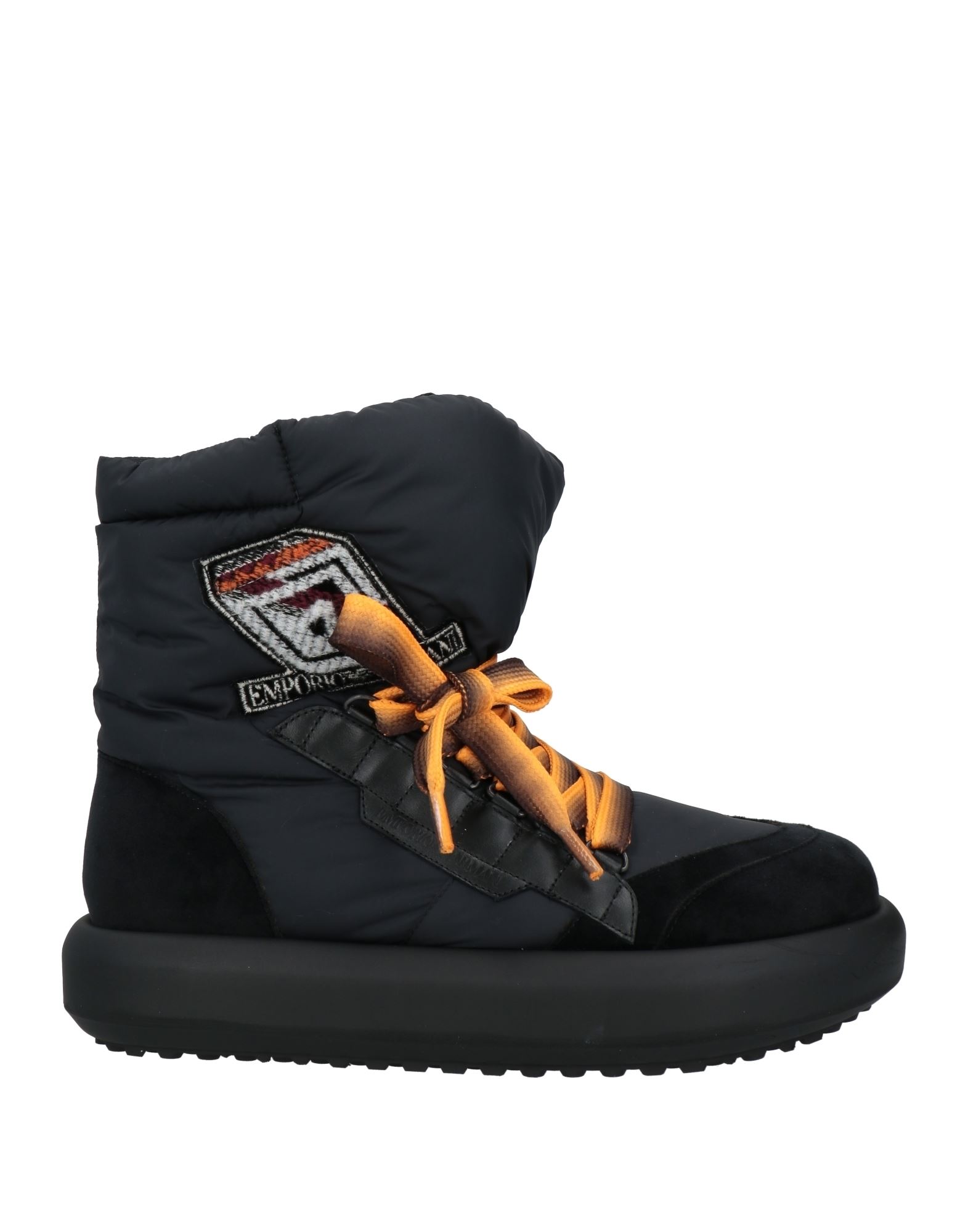 Emporio Armani Men\'s Black Suede Boots Size 6 Giorgio Armani Neve suede and sheepskin ankle boots  main image 3